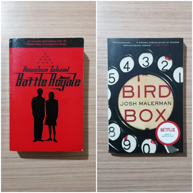 Horror, Dystopian Books (Battle Royale and Bird Box), Hobbies & Toys ...