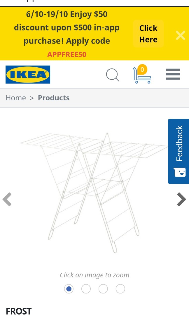 Ikea Frost clothes drying rack, Furniture & Home Living, Home ...