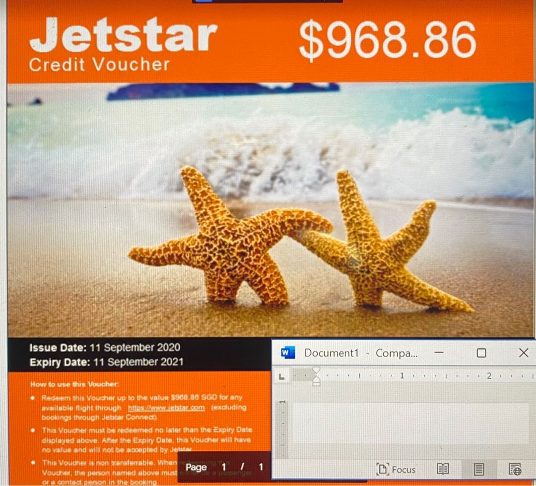 Jetstar voucher, Tickets & Vouchers, Vouchers on Carousell