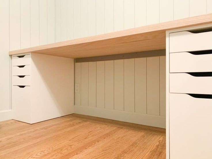 Mahogany table top and alex drawers, computer desk, Furniture & Home ...