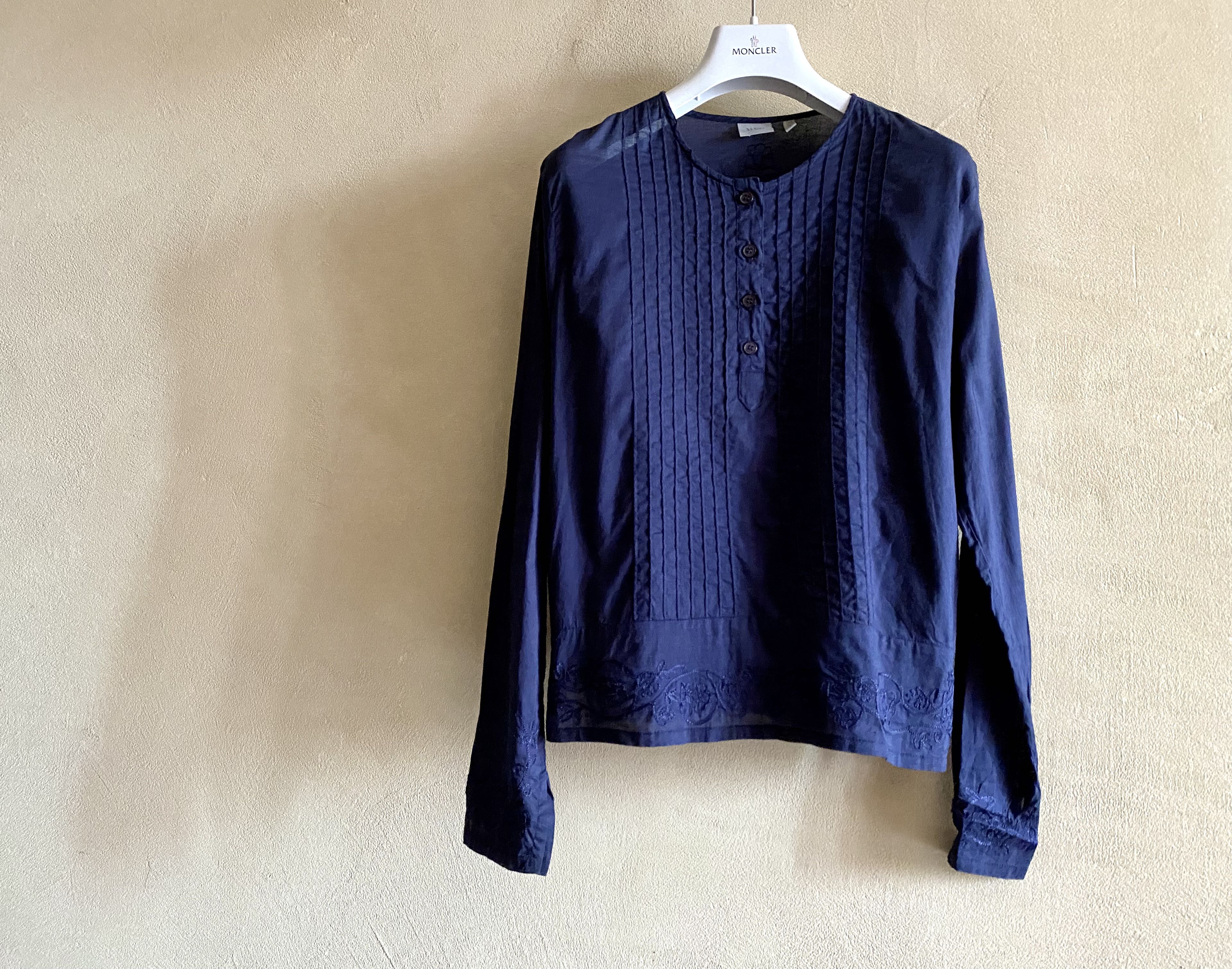 Mango MNG Midnight Blue Top. British India Vibes., Women's Fashion ...