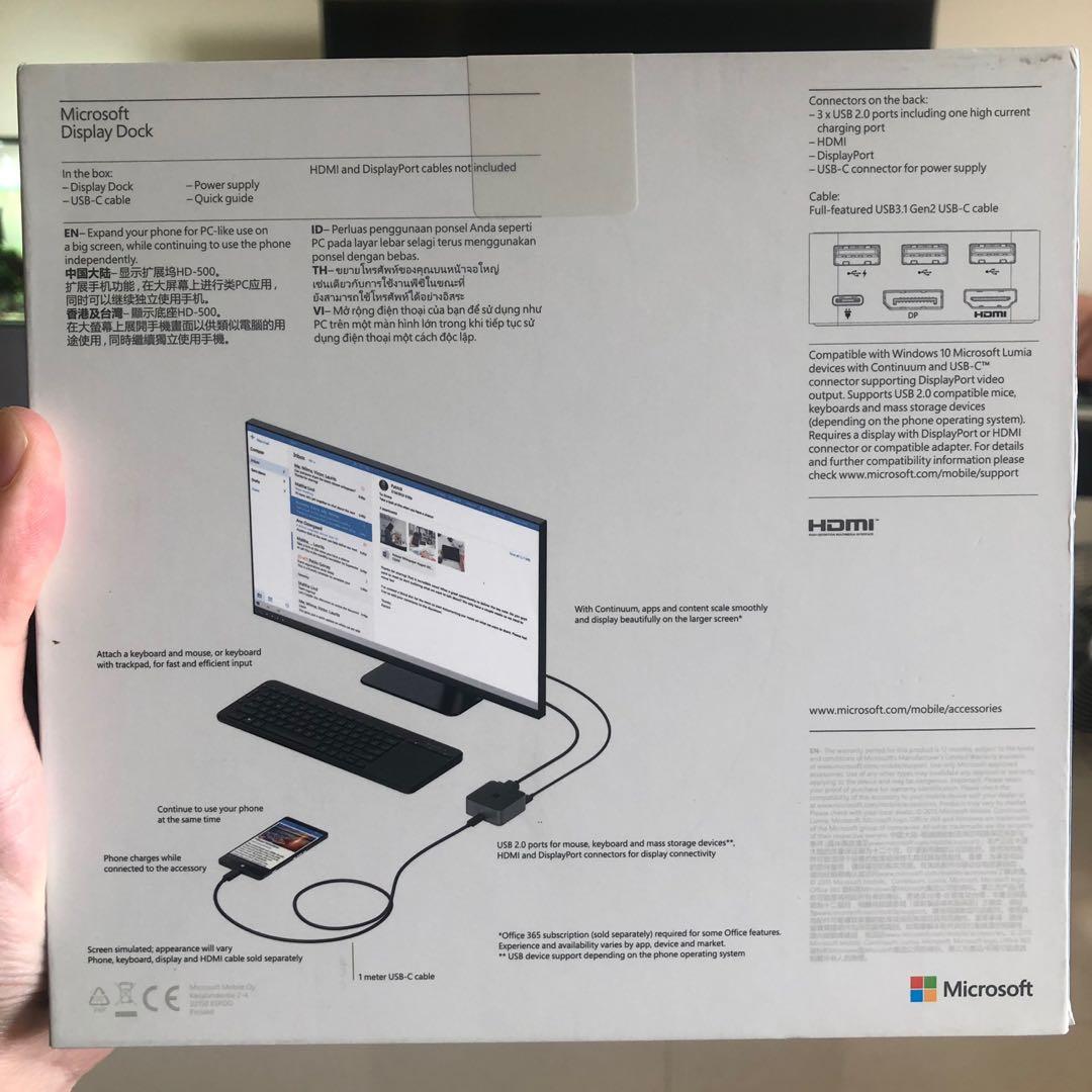 Microsoft Display Dock HD-500, Computers & Tech, Parts & Accessories ...