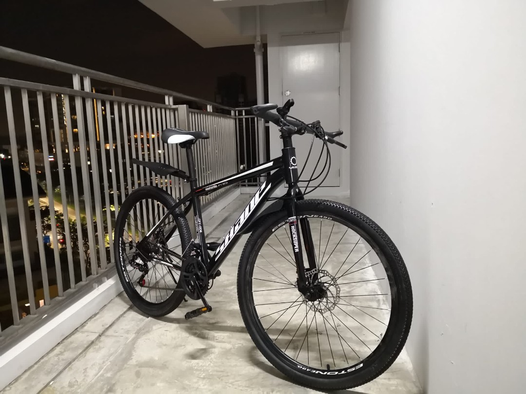 NEW 26" shamp 21 speed mountain bike black white bicycle, Sports ...