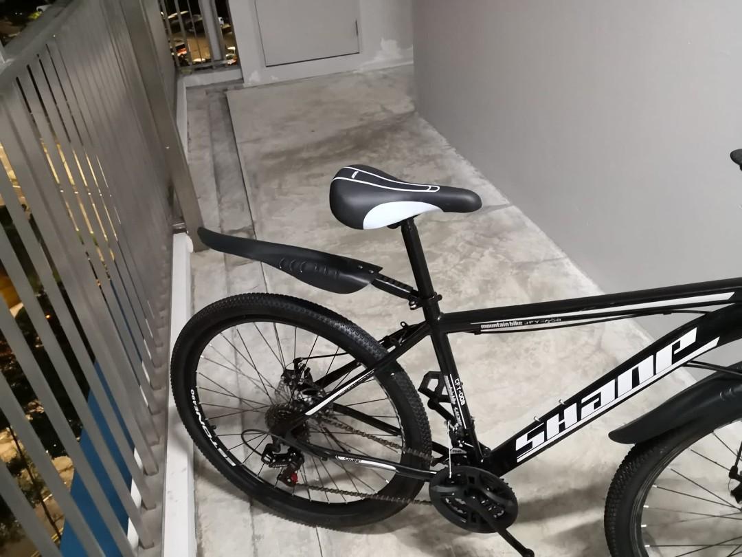 NEW 26" shamp 21 speed mountain bike black white bicycle, Sports ...