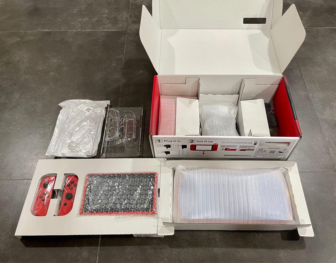 Nintendo Switch Mario Red and Blue Limited Edition, Video Gaming, Video ...