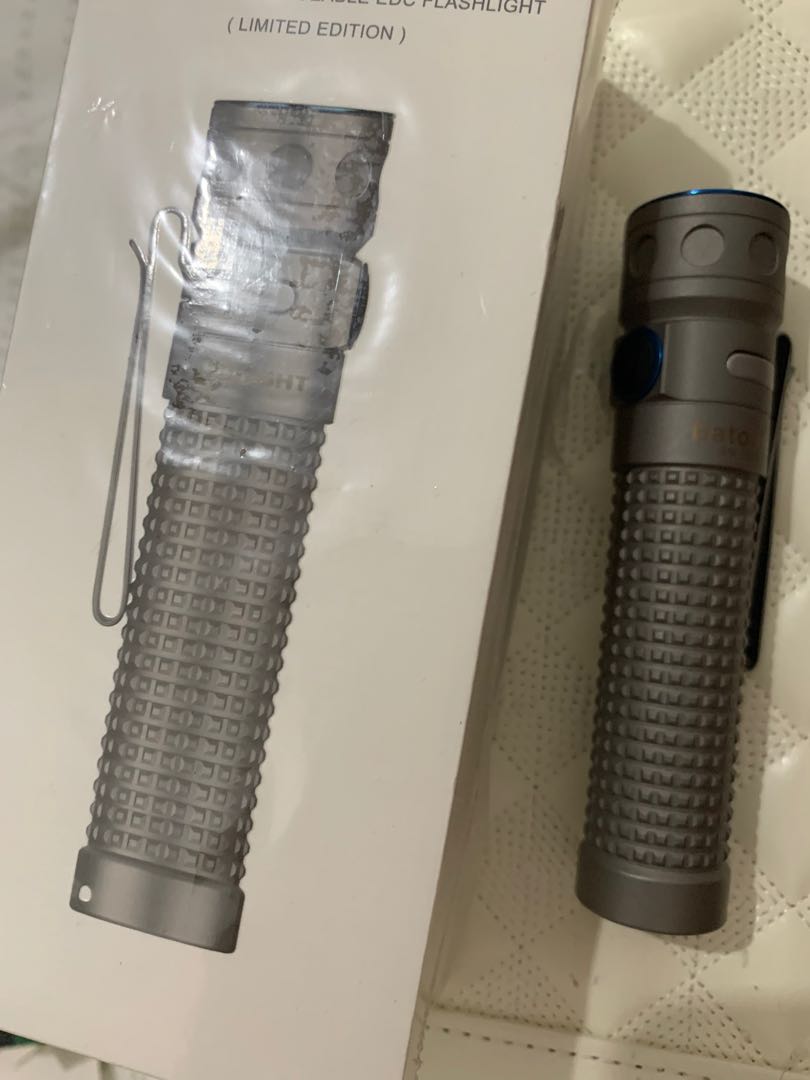 Olight Baton Pro Ti Limited Edition EDC Flashlight, Sports Equipment ...
