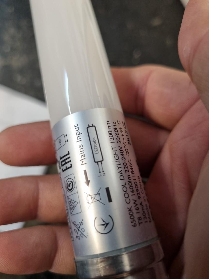 Philips 16W led T8 tube/4ft Eco fit led tube replace fluorescent ...