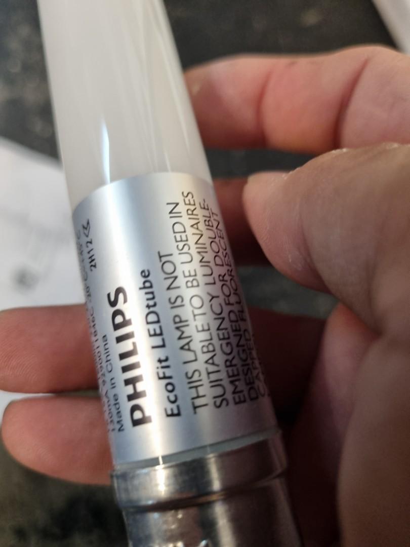 Philips 16W led T8 tube/4ft Eco fit led tube replace fluorescent, Furniture & Home Living ...