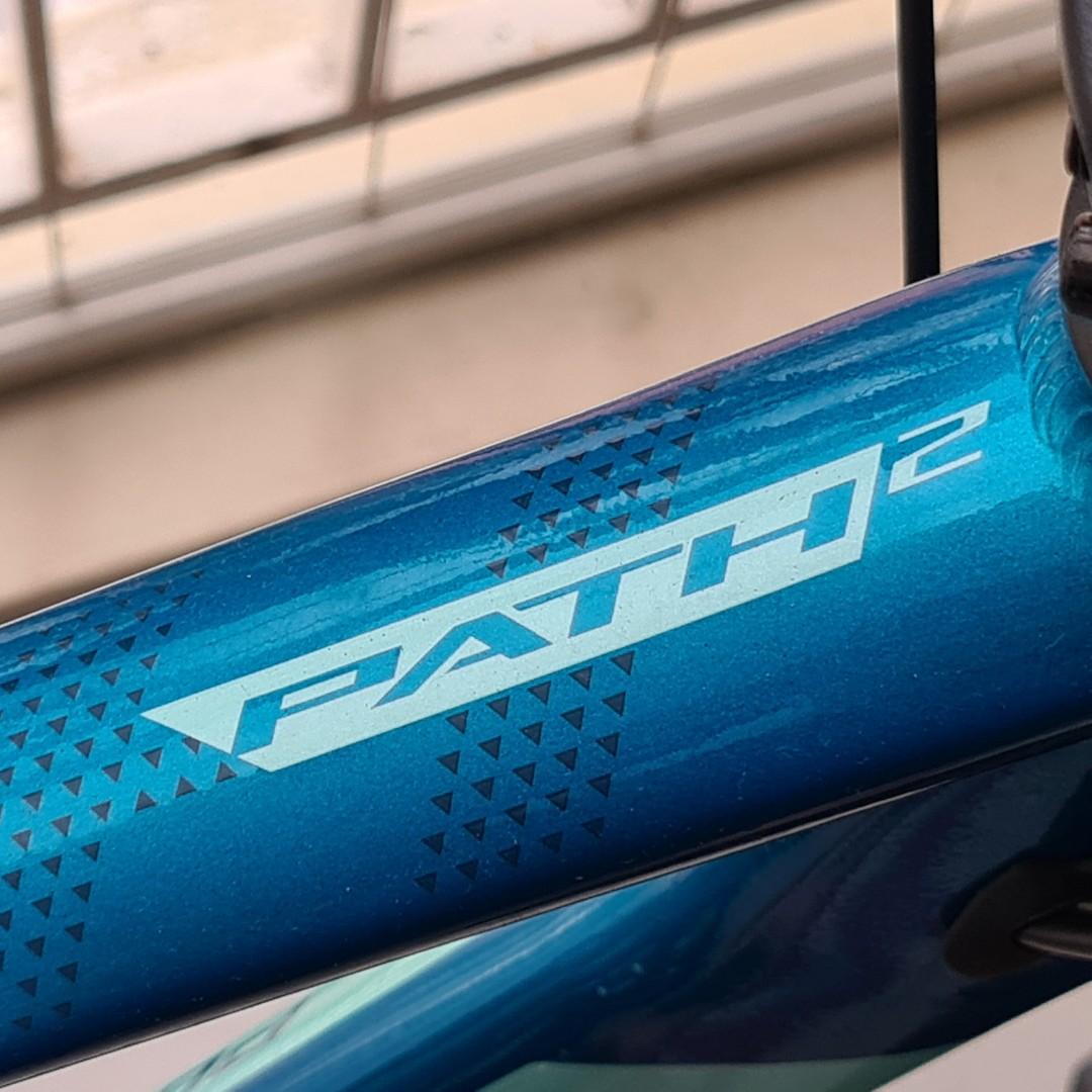 Hybrid Bike - Polygon Path 2 with rear rack and phone holder, Sports ...