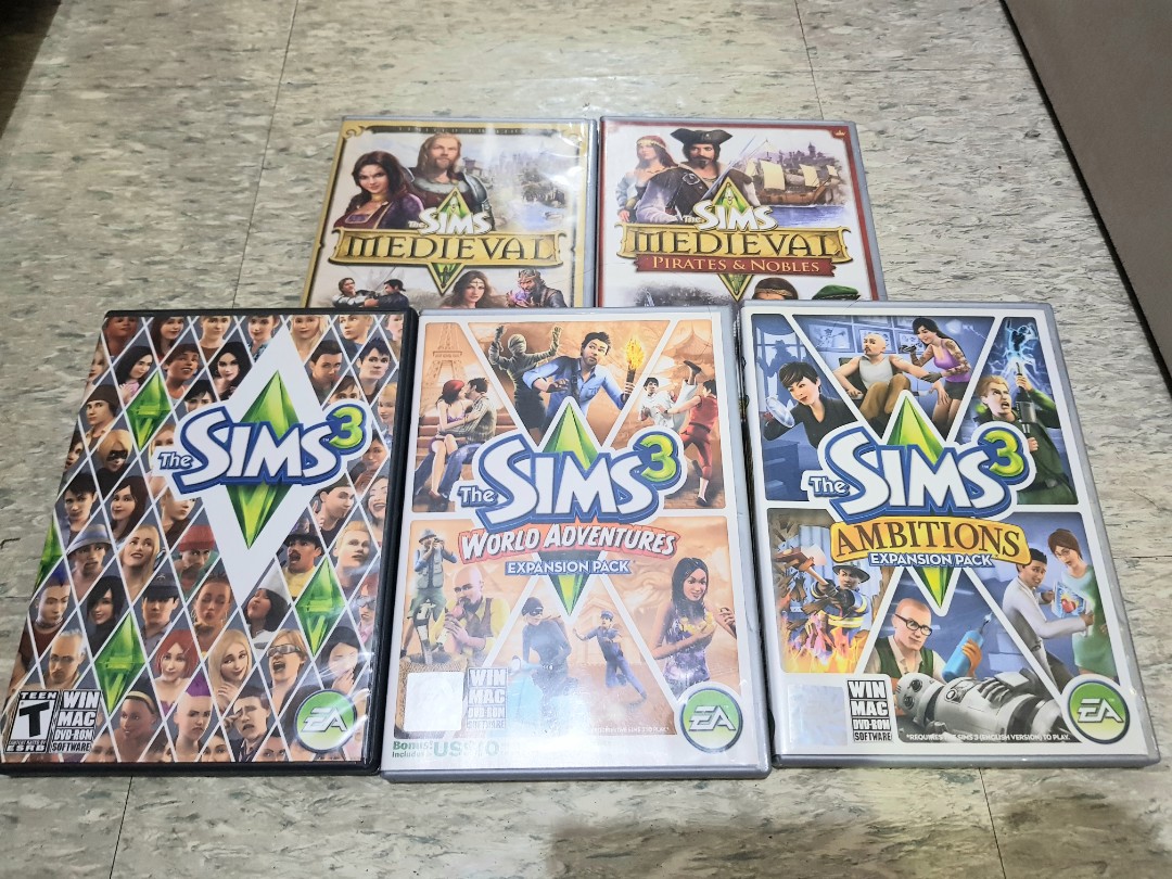Preloved Sims 3 + Sims Medieval PC Games - Take All, Video Gaming ...