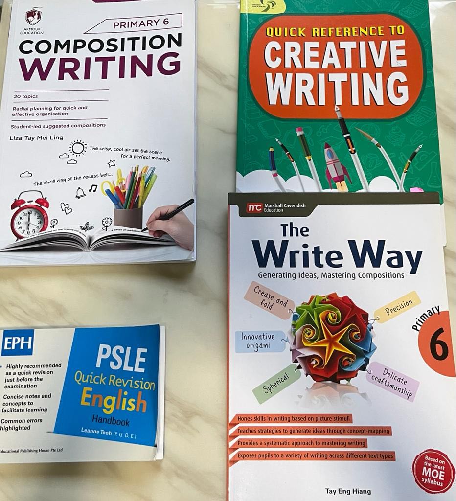 PSLE ENG composition books and revision handbook, Hobbies & Toys, Books ...