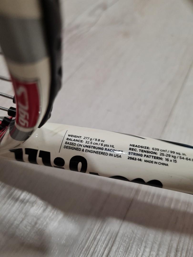 Rare tennis racket: Wilson steam 99LS, Sports Equipment, Sports & Games ...