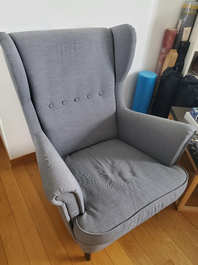 Rarely Used Wing back chair, Furniture & Home Living, Furniture, Chairs ...