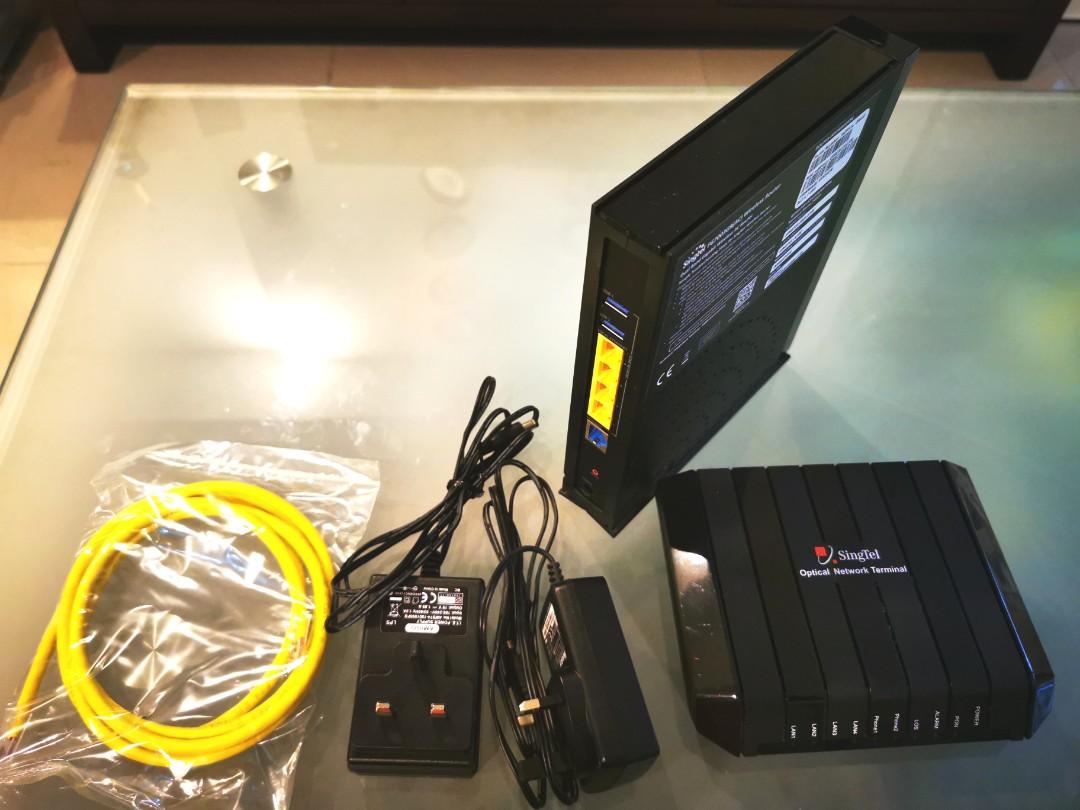 Router and Optical Network Terminal, Computers & Tech, Parts ...
