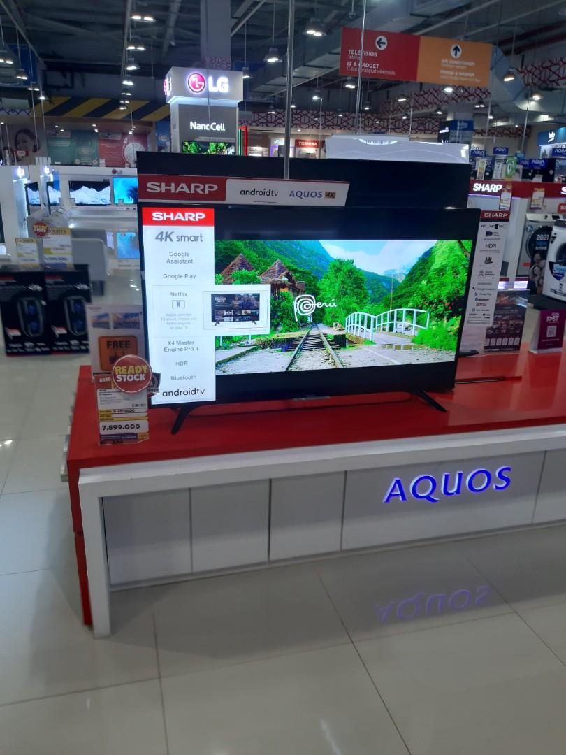Sharp Android TV 50 inch bisa cicilan, Elektronik, Lainnya di Carousell