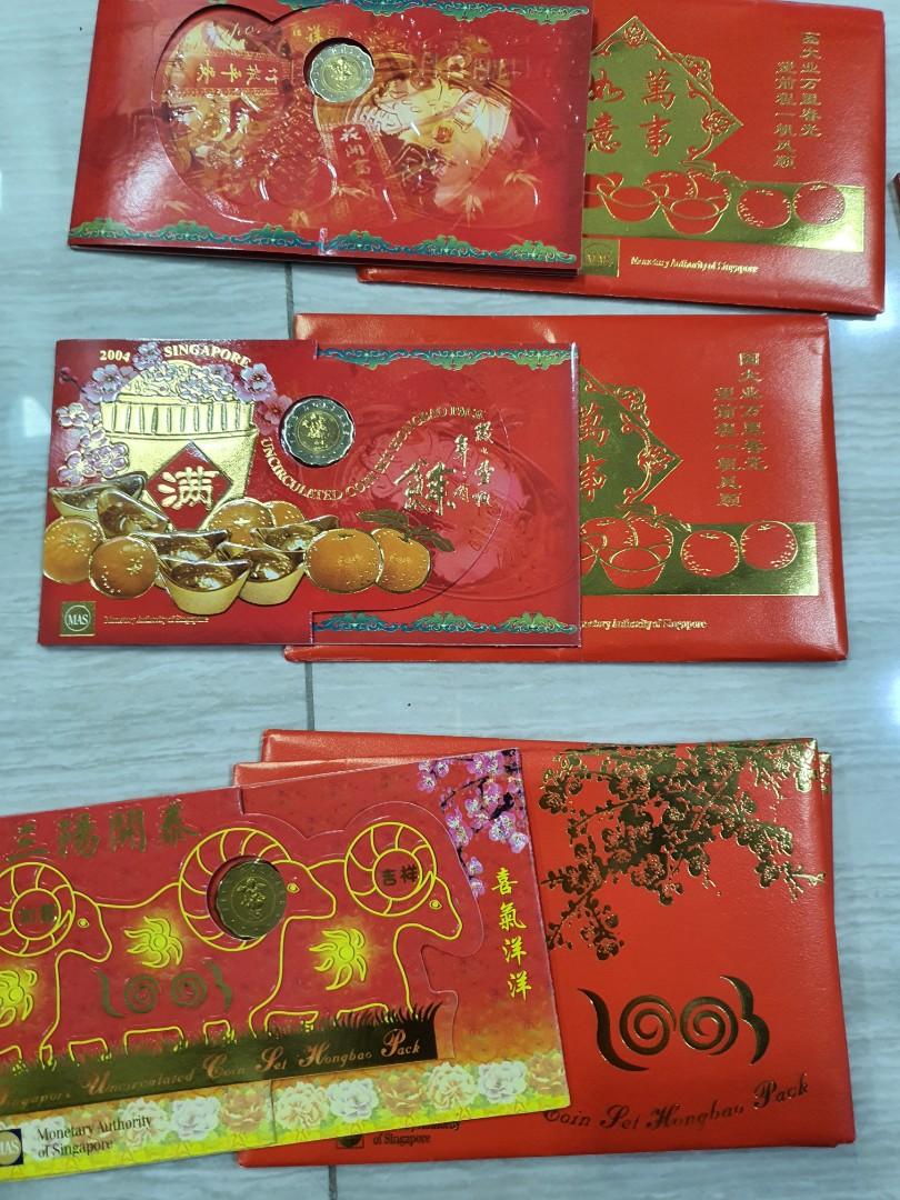 Singapore Uncirculated coin set hongbao pack, Hobbies & Toys ...