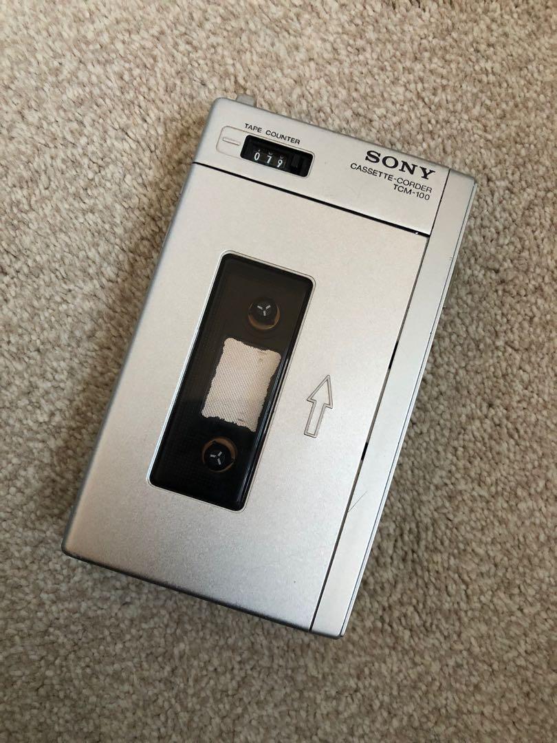 Sony TCM-100 元祖 Walkman TPS-L2 大佬Cassette recorder 隨身聽錄音機錄播全正常, 音響器材 ...
