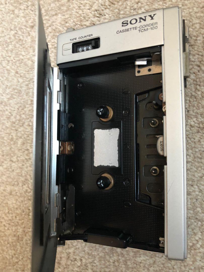 Sony TCM-100 元祖 Walkman TPS-L2 大佬Cassette recorder 隨身聽錄音機錄播全正常, 音響器材 ...
