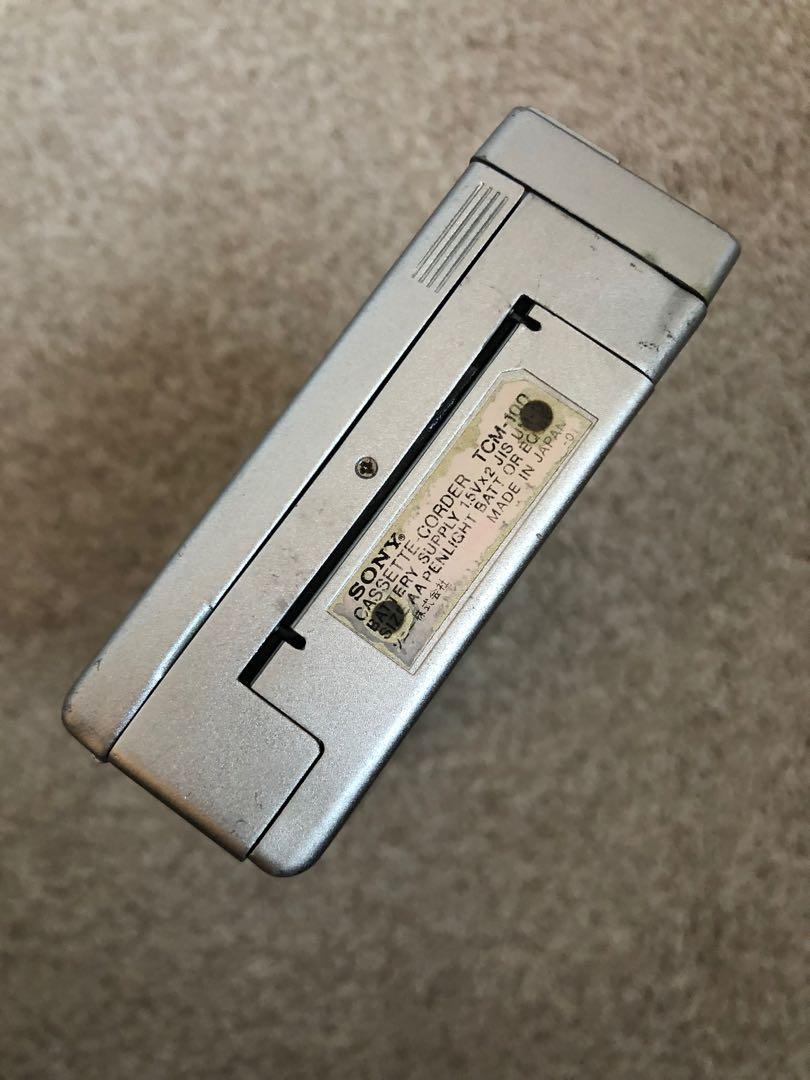 Sony TCM-100 元祖 Walkman TPS-L2 大佬Cassette recorder 隨身聽錄音機錄播全正常, 音響器材 ...