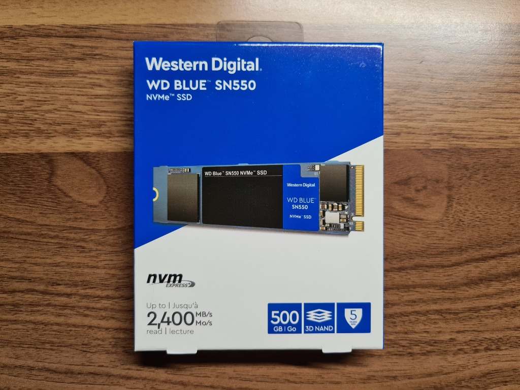 [SSD] Western Digital WD Blue SN550 500GB M.2 NVMe, Computers & Tech ...