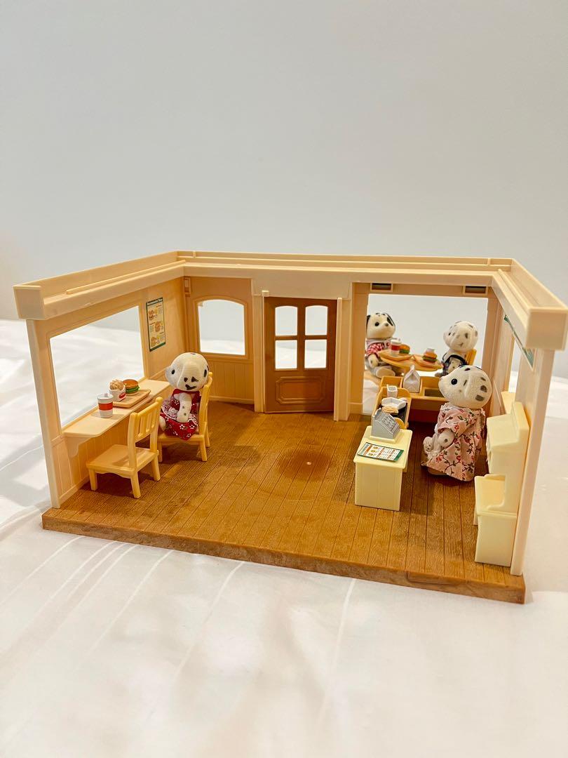 Sylvanian Families Hamburger Restaurant toy set kids game, Hobbies ...