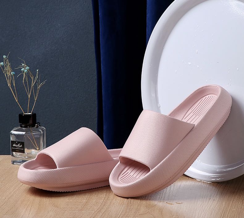 thick platform slides, Women's Fashion, Footwear, Flipflops and Slides ...