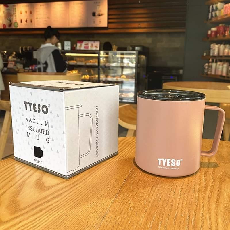 Tyeso Vacuum Insulated Mug with Lid 400mL 304 Stainless Steel Material ...