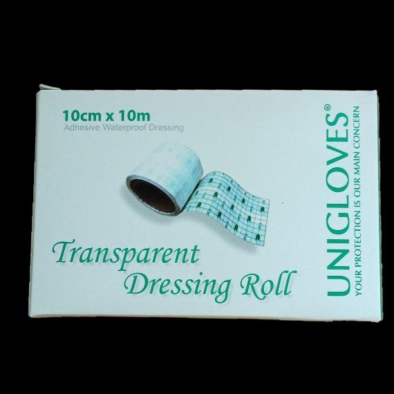 Unigloves Transparent Dressing Roll (Waterproof) 10cm x 10m, Health ...