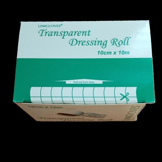 Unigloves Transparent Dressing Roll (Waterproof) 10cm x 10m, Health ...