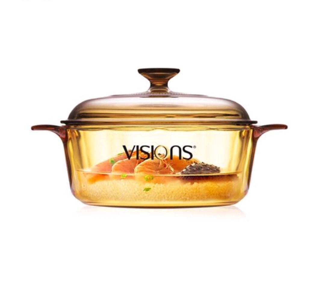 VISIONS COOKER GLASS POT 2.25lts cw Packaging Box, Furniture & Home ...