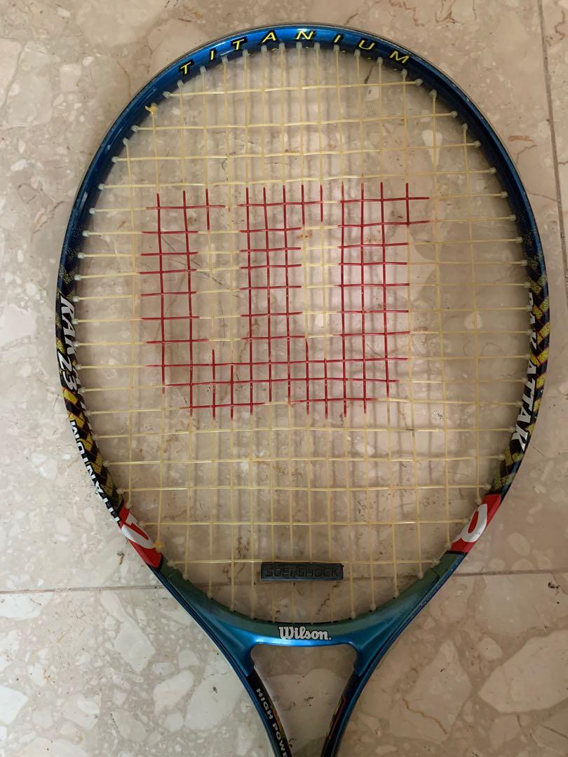 Wilson Rak Attack Titanium 23 inches junior tennis racket, Sports ...