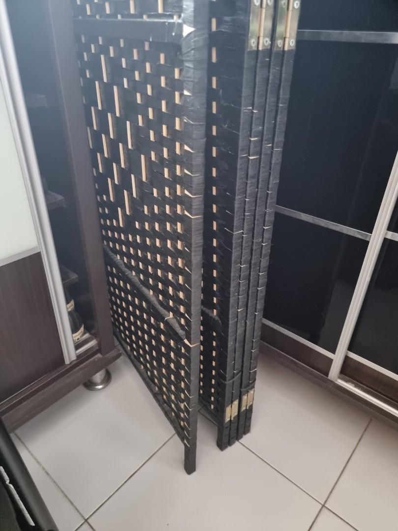 Wooden Wall Partition w/ Legs, Furniture & Home Living, Furniture ...