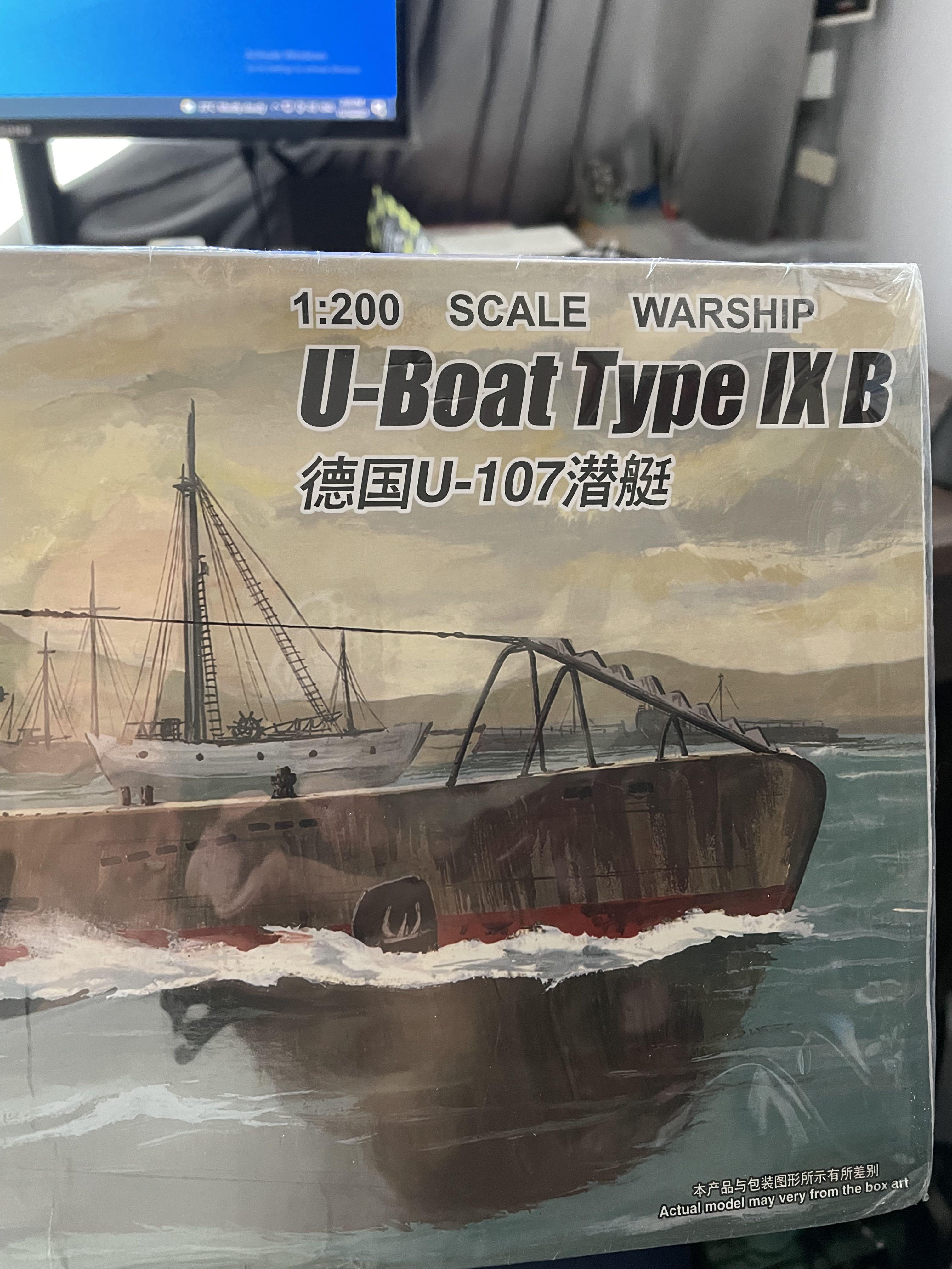 1/200 scale Sub model kit Uboat type XI b, Hobbies & Toys, Toys & Games ...