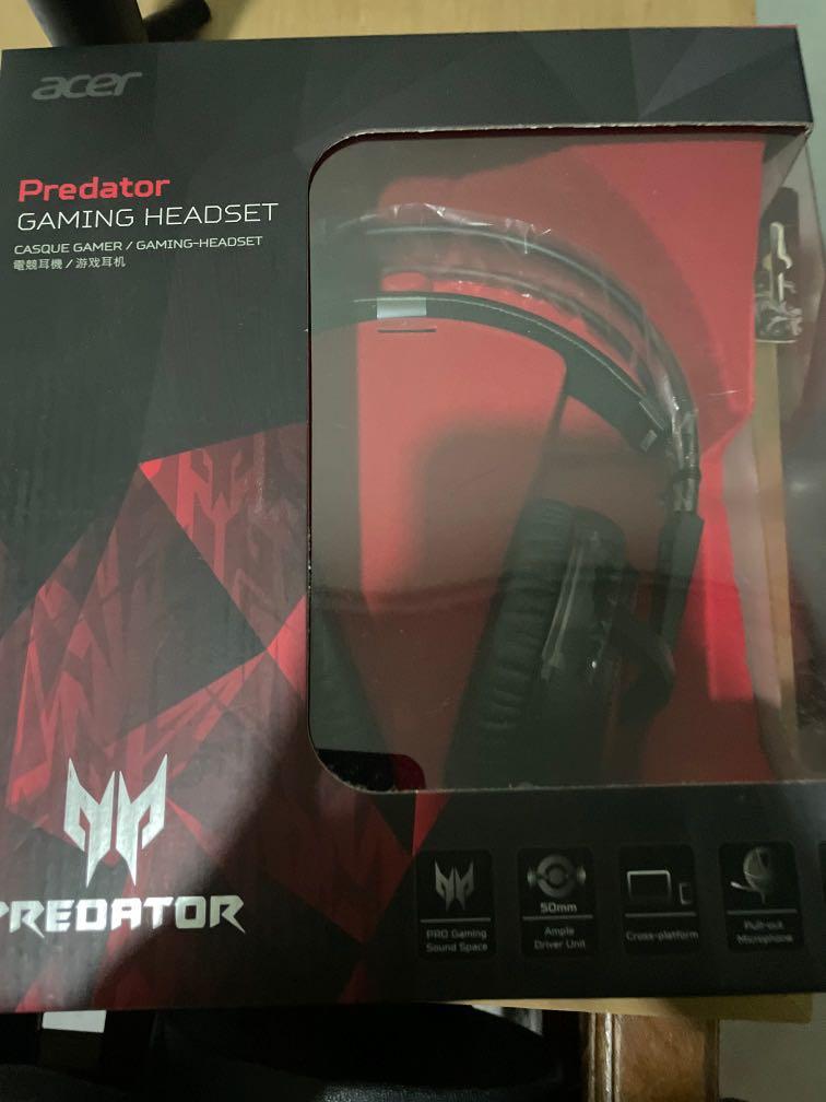 Acer predator gaming headset, Audio, Headphones & Headsets on Carousell