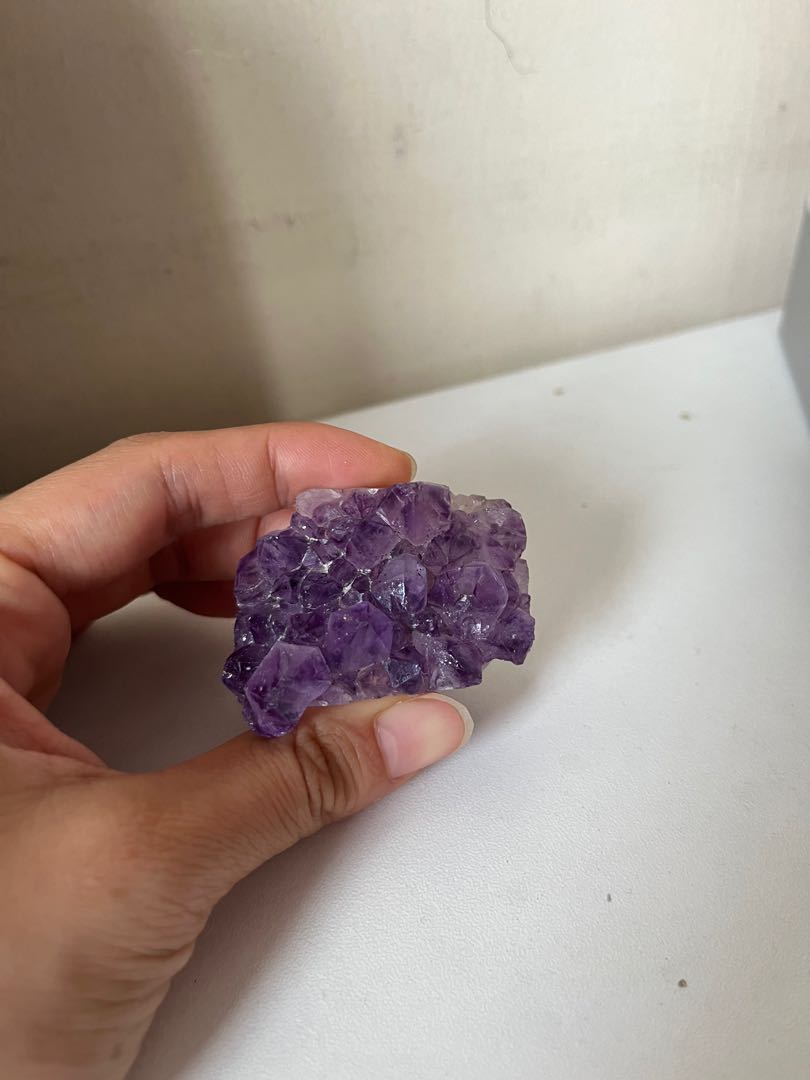Amethyst block, Women's Fashion, Jewelry & Organisers, Precious Stones ...