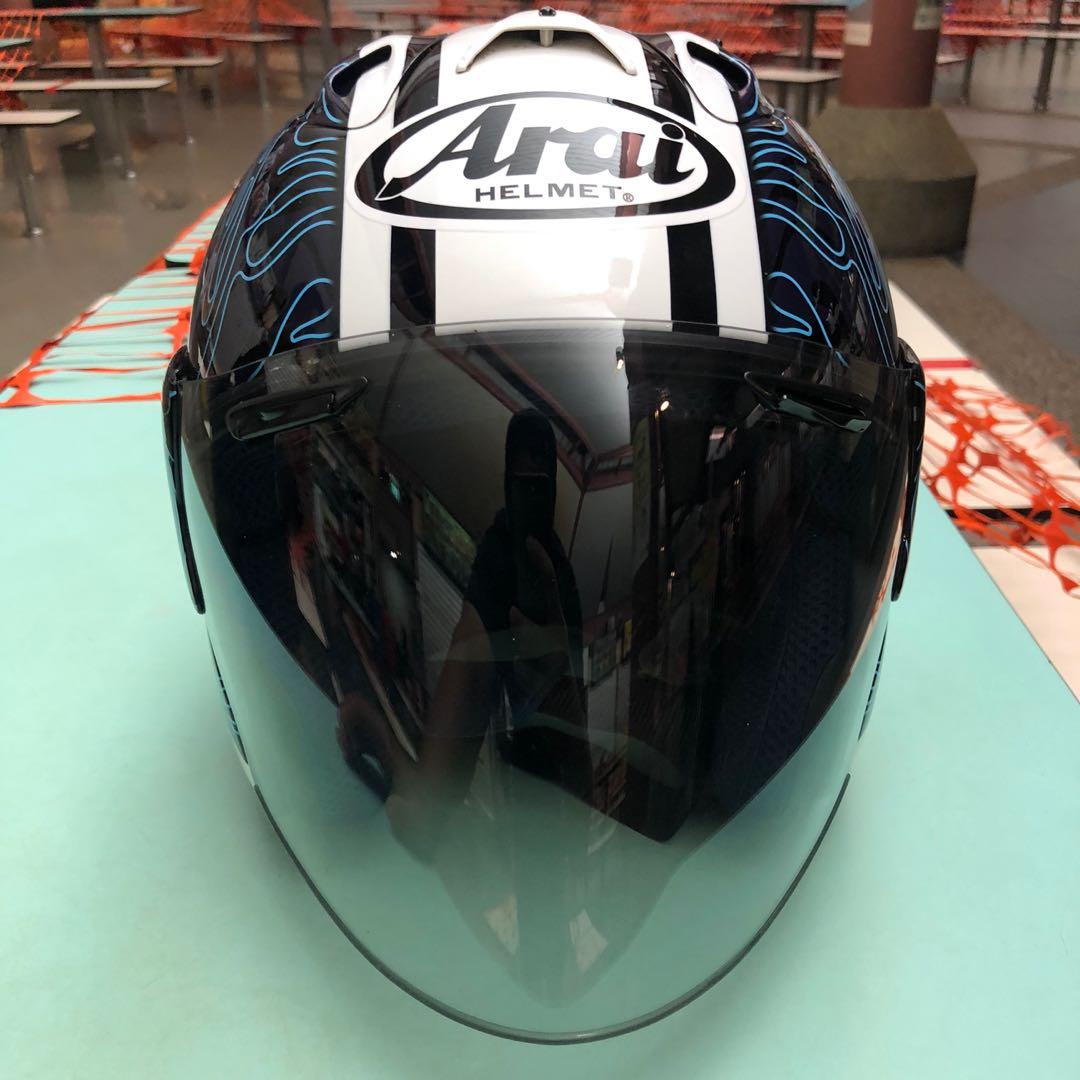 Arai Riptide Blue, Motorcycles, Motorcycle Apparel on Carousell