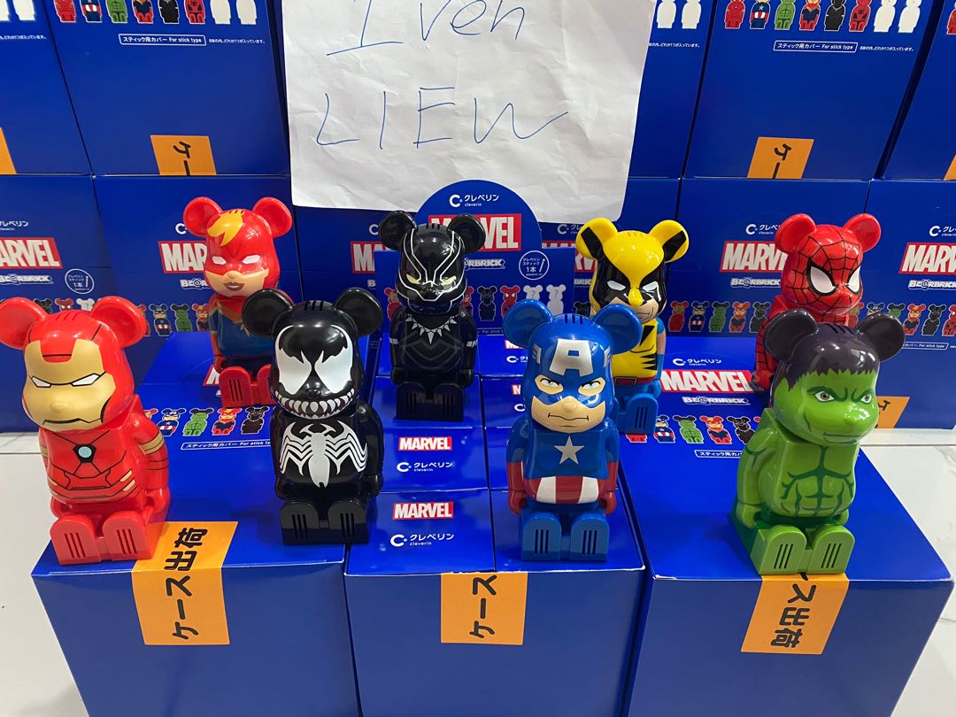 Bearbrick x Cleverin x marvel 200%, Hobbies & Toys, Collectibles ...