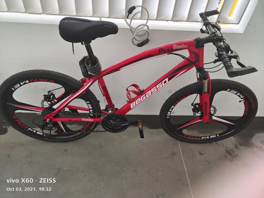 Begasso Python series (Red) 26inch, Sports Equipment, Bicycles & Parts ...