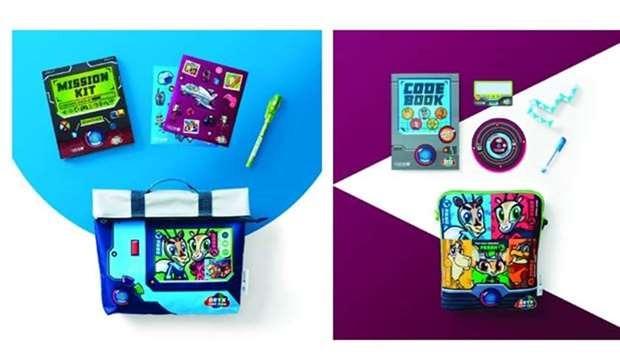 Brand new Qatar Airways Oryx Kids Club fun pack includes bag, notebook ...