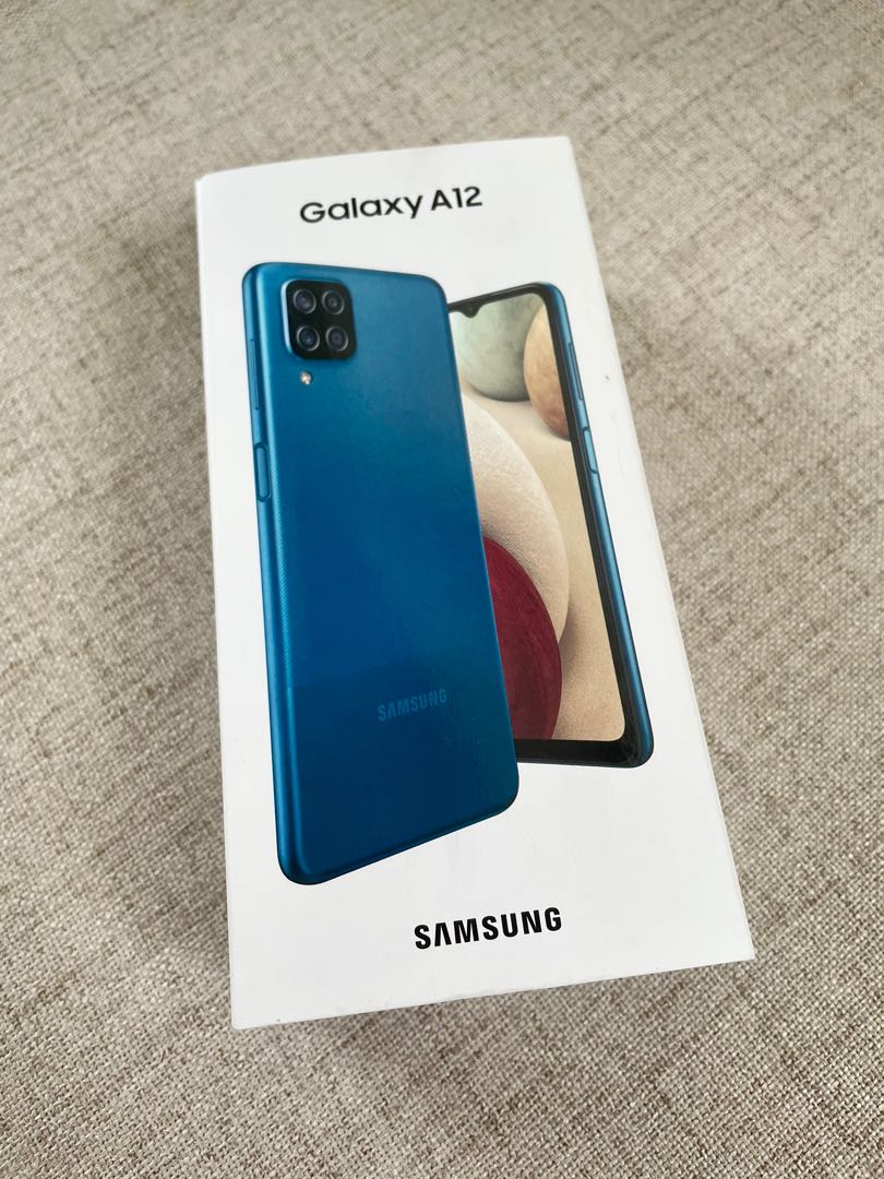 Brand New Samsung Galaxy A12 Blue, Mobile Phones & Gadgets, Mobile ...