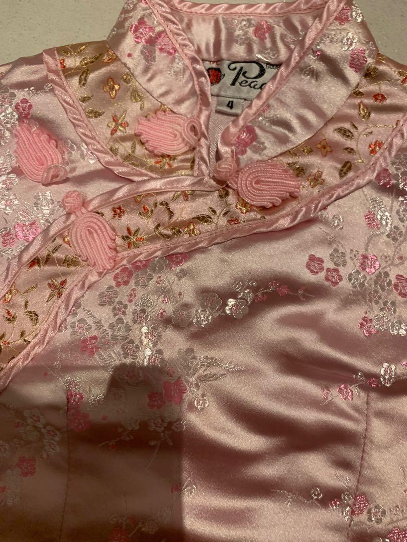 CNY pink costume, Babies & Kids, Babies & Kids Fashion on Carousell