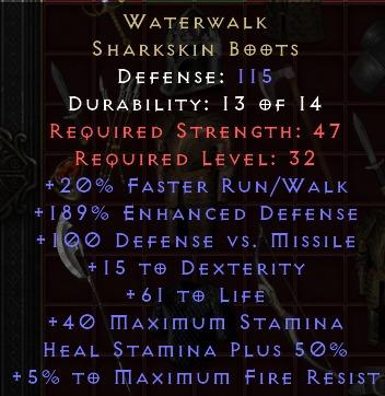 D2R | Diablo 2 Resurrected WaterWalk 189 ED Boot, Video Gaming, Gaming ...