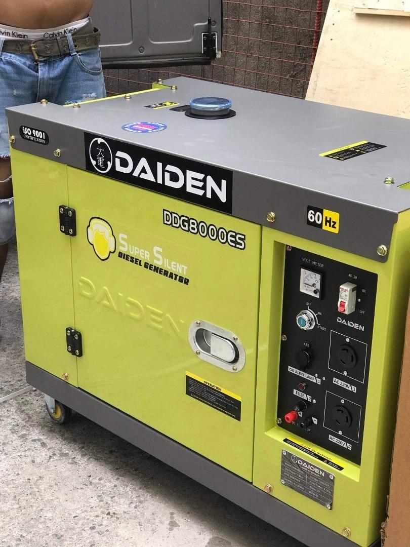 DAIDEN DIESEL GENERATOR DDG-8000ES (Brand New), Commercial & Industrial ...
