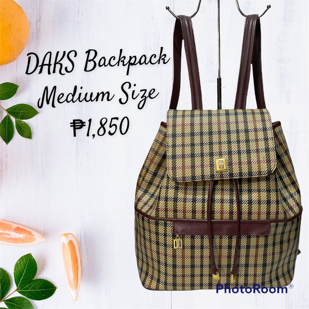 DAKS Leather Backpack, Women's Fashion, Bags & Wallets, Backpacks on ...