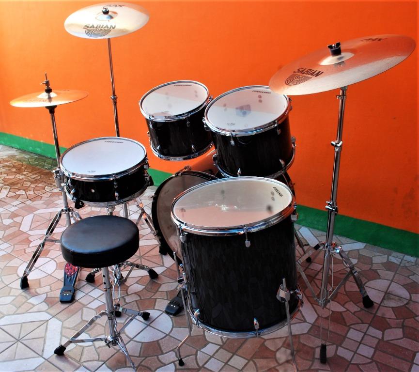 Fernando Drum Set with Sabian Cymbals, Hobbies & Toys, Music & Media ...