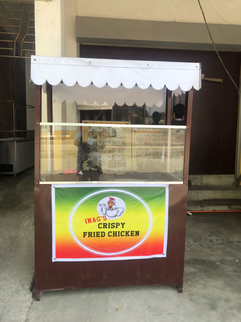 FOOD CART W/ GLASS FOR FRIED CHICKEN BUSINESS, Food & Drinks on Carousell