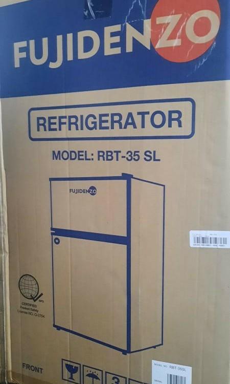 Fujidenzo 3.5 cu. ft. Two-Door Personal Ref with Key Lock, TV & Home ...