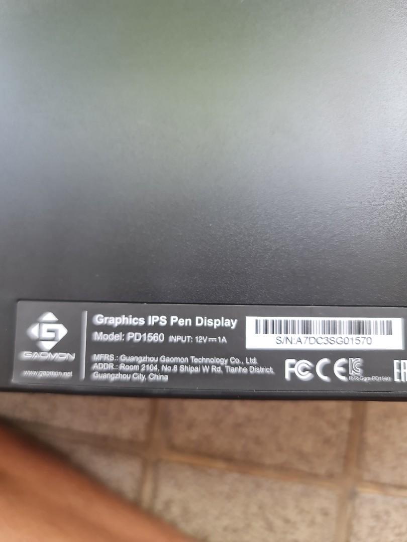 Gaomon graphics ips pen display pd 1560, Computers & Tech, Laptops ...