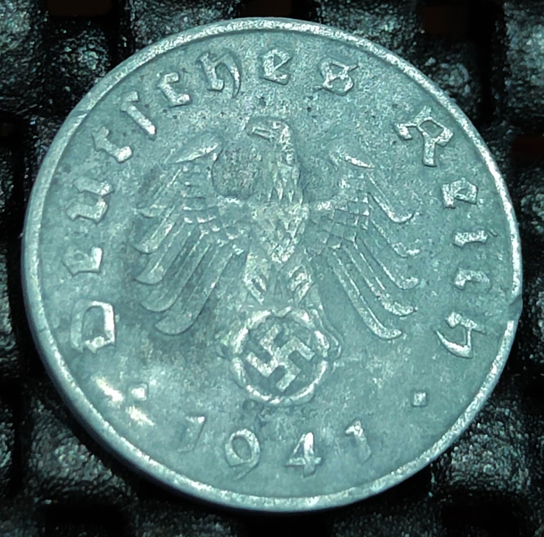 Germany Nazi Coin 1941A 1 Pfennig VF(1), Hobbies & Toys, Memorabilia ...