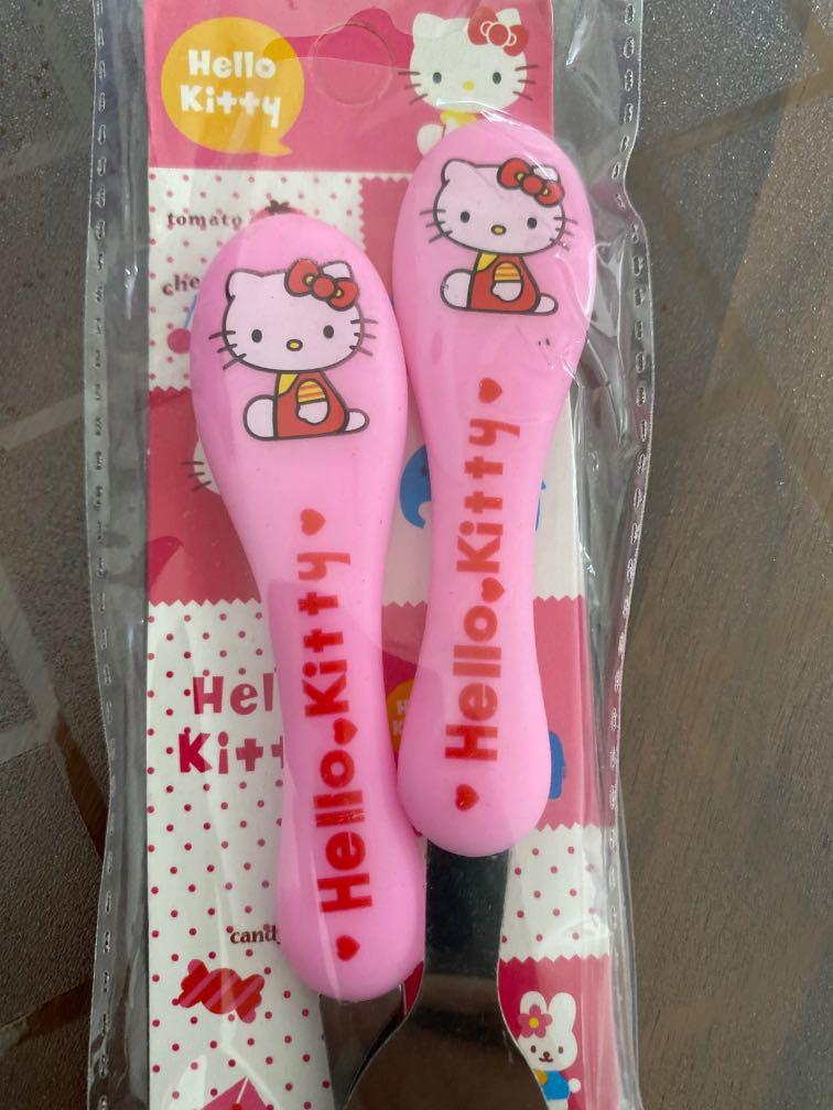 Hello Kitty Kids Fork and Spoon, Babies & Kids, Baby Nursery & Kids ...